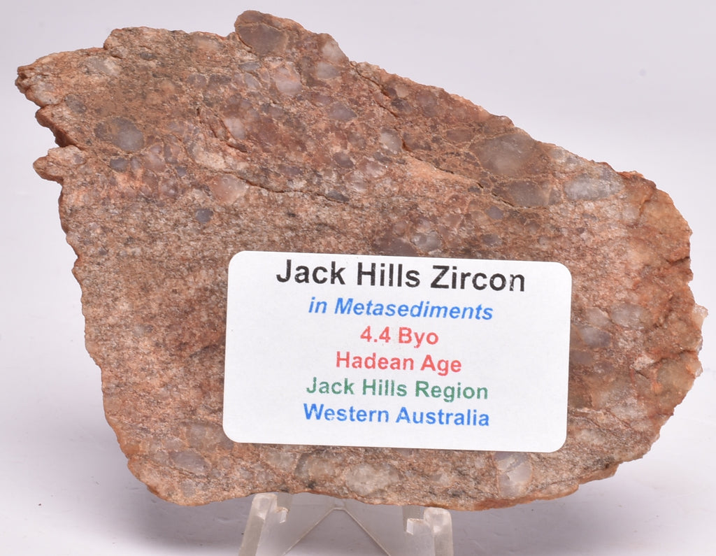 ZIRCON, Metaconglomerate Narryer Gneiss Slice, Jack Hills, Australia S ... ZIRCON, Metaconglomerate Narryer Gneiss Slice, Jack Hills, Australia S ...