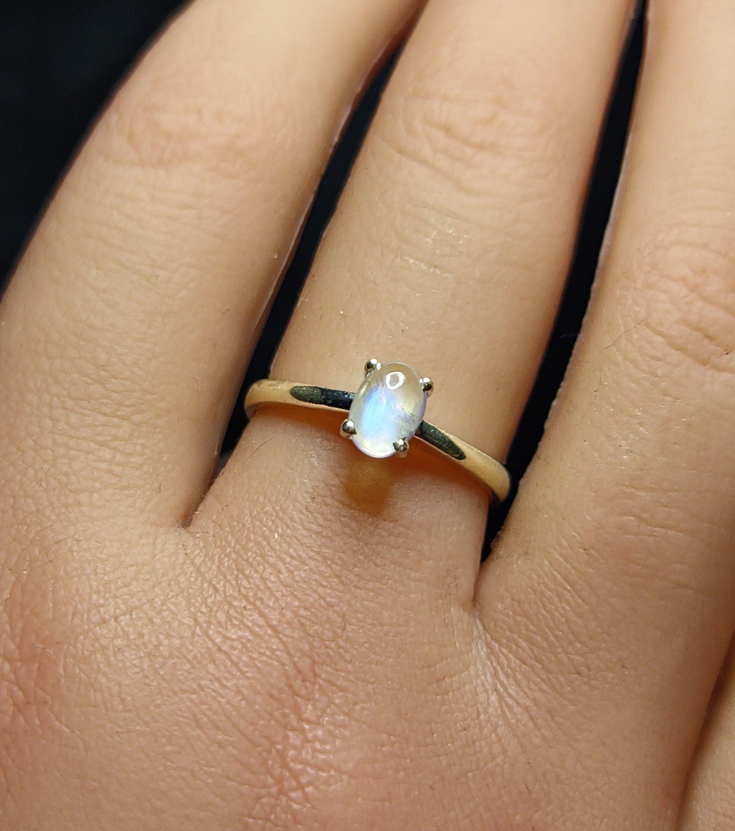 MOONSTONE RINGS set in STERLING SILVER 3SSMSR1 – Crystal World ...
