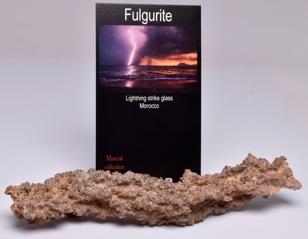 FULGURITE LIGHTNING STRIKE GLASS MOROCCO MT03 – Crystal World ...