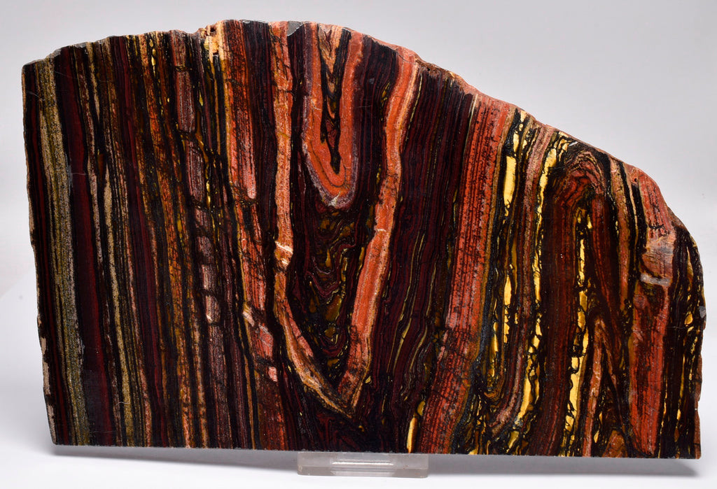 BANDED TIGER IRON Polished Slice, AUSTRALIA S400 – Crystal World ...