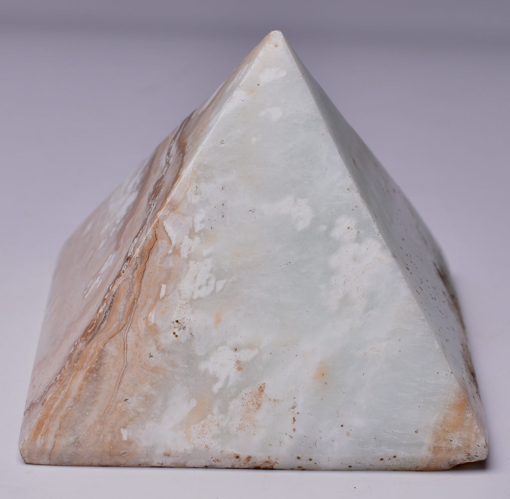 CARIBBEAN CALCITE CARVED PYRAMID – Crystal World Exhibition Centre and ...
