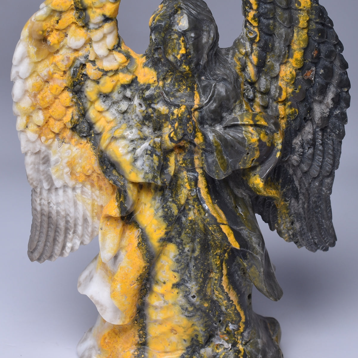 BUMBLEBEE JASPER ANGEL CARVING P571 – Crystal World Exhibition Centre ...